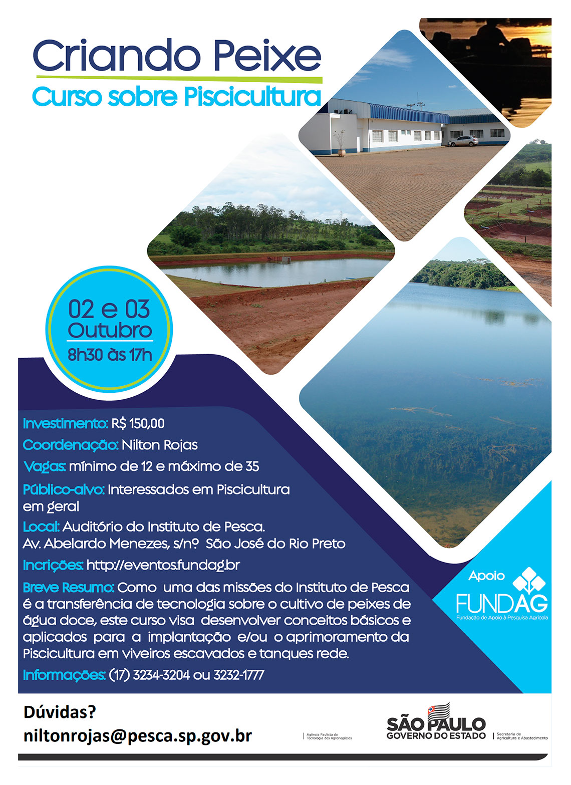 Criando peixe - Curso sobre Piscicultura - Piscicultura: Tudo que você ...